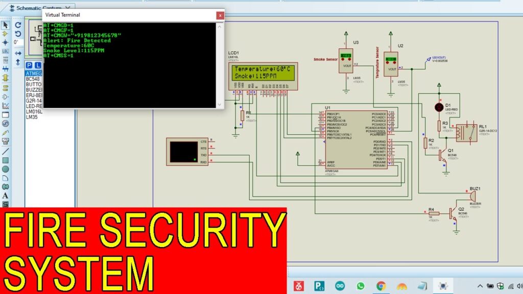 GSM Based Fire Alarm System | Fire Security System Using GSM Module ...
